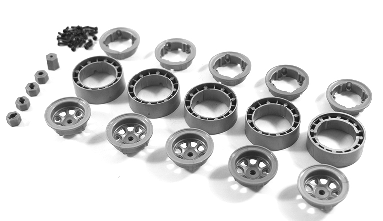 Internal Bead Lock Wheel Set (Grey) – Hobby Plus RC